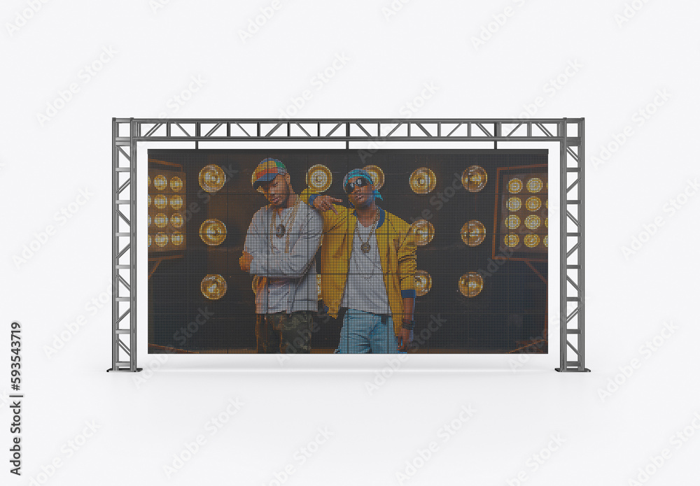 Isolated Events Led Display Mockup Stock Template | Adobe Stock
