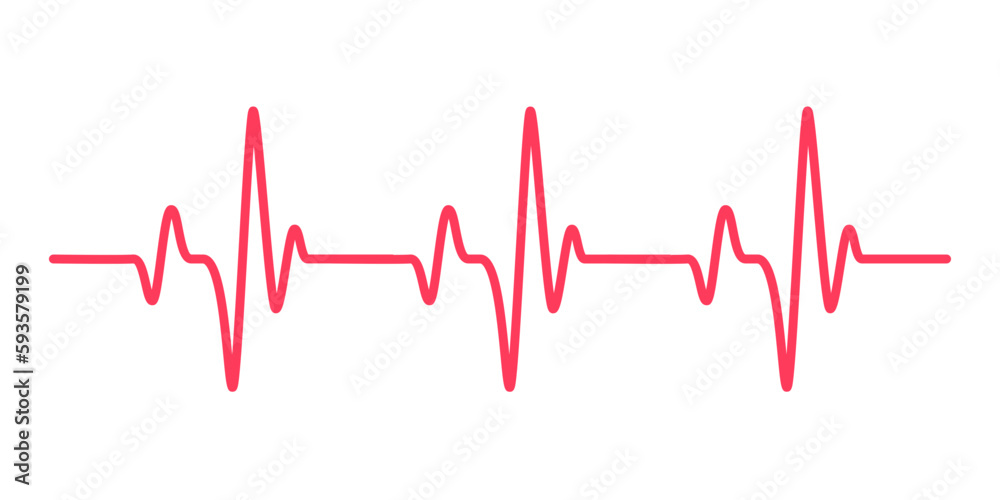 heart rhythm graph Checking your heartbeat for diagnosis Stock Vector ...