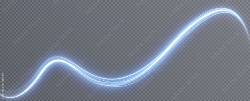 Luminous blue lines png of speed. Light glowing effect png. Abstract ...