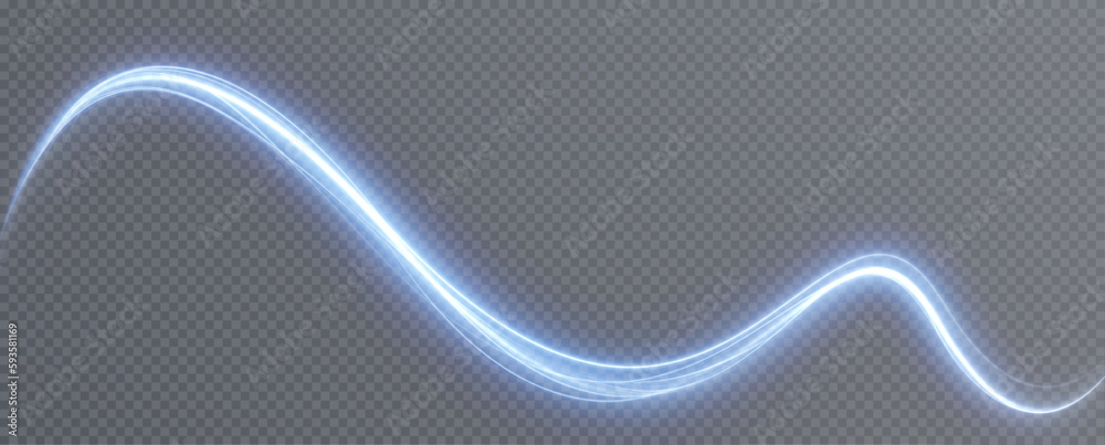 Luminous blue lines png of speed. Light glowing effect png. Abstract ...