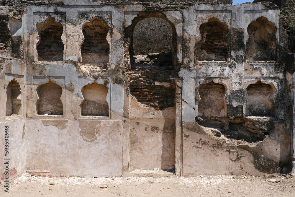 2 April 2023, Pedgaon, Maharashtra, India, Bahadur Fort, There is a 2 ...