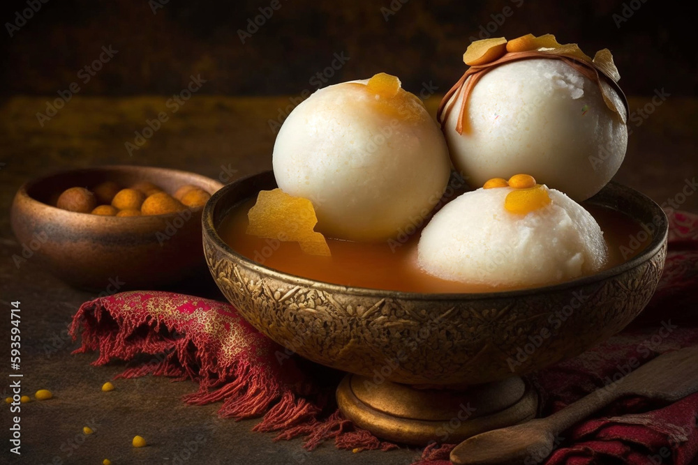 Rasgulla is a one of famous Indian sweet made by Pure Cow milk. This ...