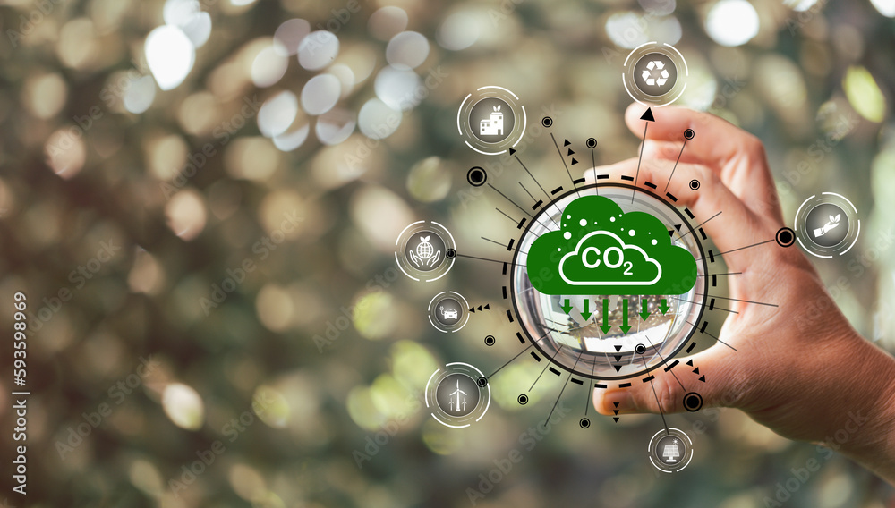 Fotografia do Stock: Developing sustainable CO2 concepts and low reduce ...