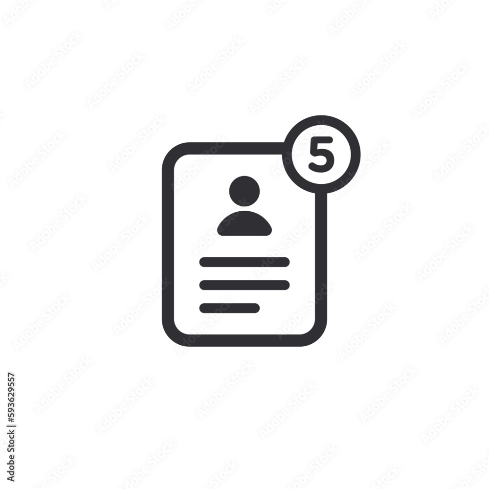 Passport icon. Profile icon. Id card. Identification card icon. Avatar ...