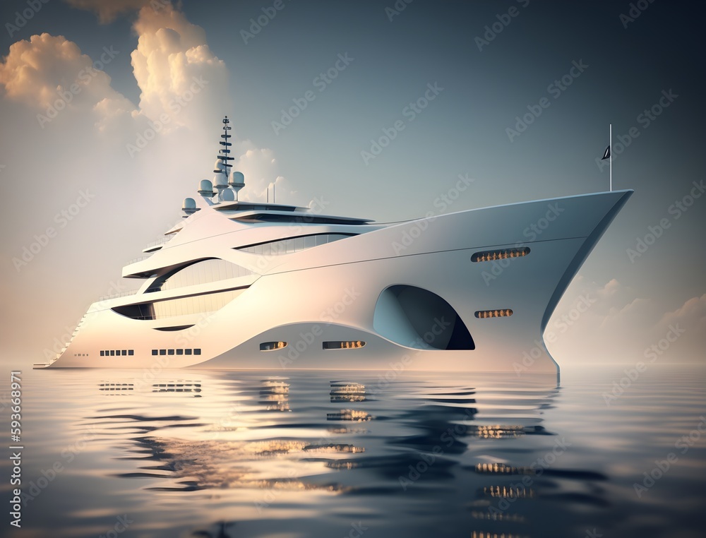 Realistic super yachts, Realistic cruise ship layout. Luxury tourist ...