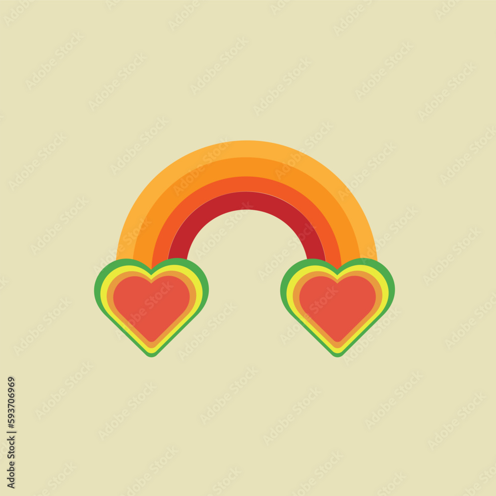 Vibrant vintage colors. 70s psychedelic patterns Colorful retro ...