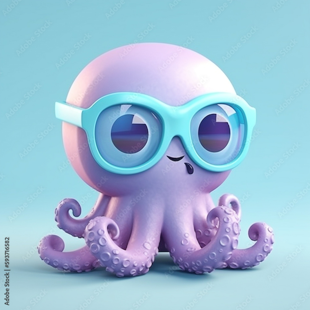 Ilustração do Stock: Octopus cartoon, Octopus illustrated character ...