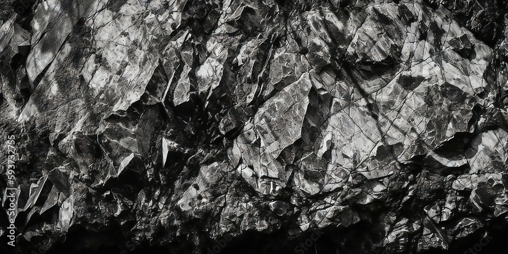 Black white stone texture. Rock surface. Close - up view. Like a old ...