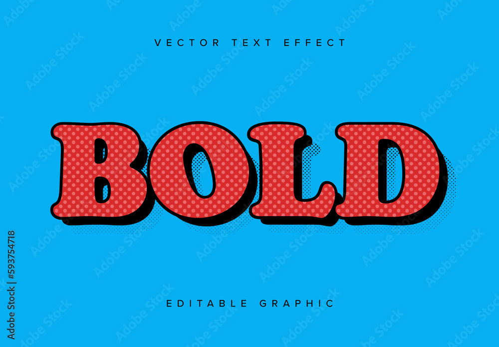 Bright Comic Style Text Effect Mockup Stock Template | Adobe Stock