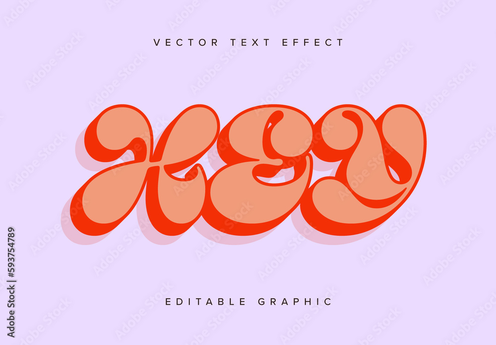 Layered Text Effect Mockup Stock Template | Adobe Stock