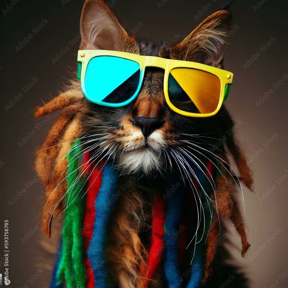 ภาพประกอบสต็อก El estilo de vida Rastafari está relacionado con el amor ...