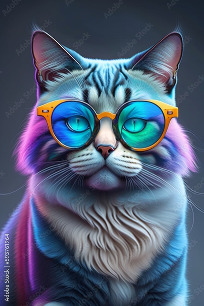 Un gato rastafario es una creación imaginativa que combina elementos de ...