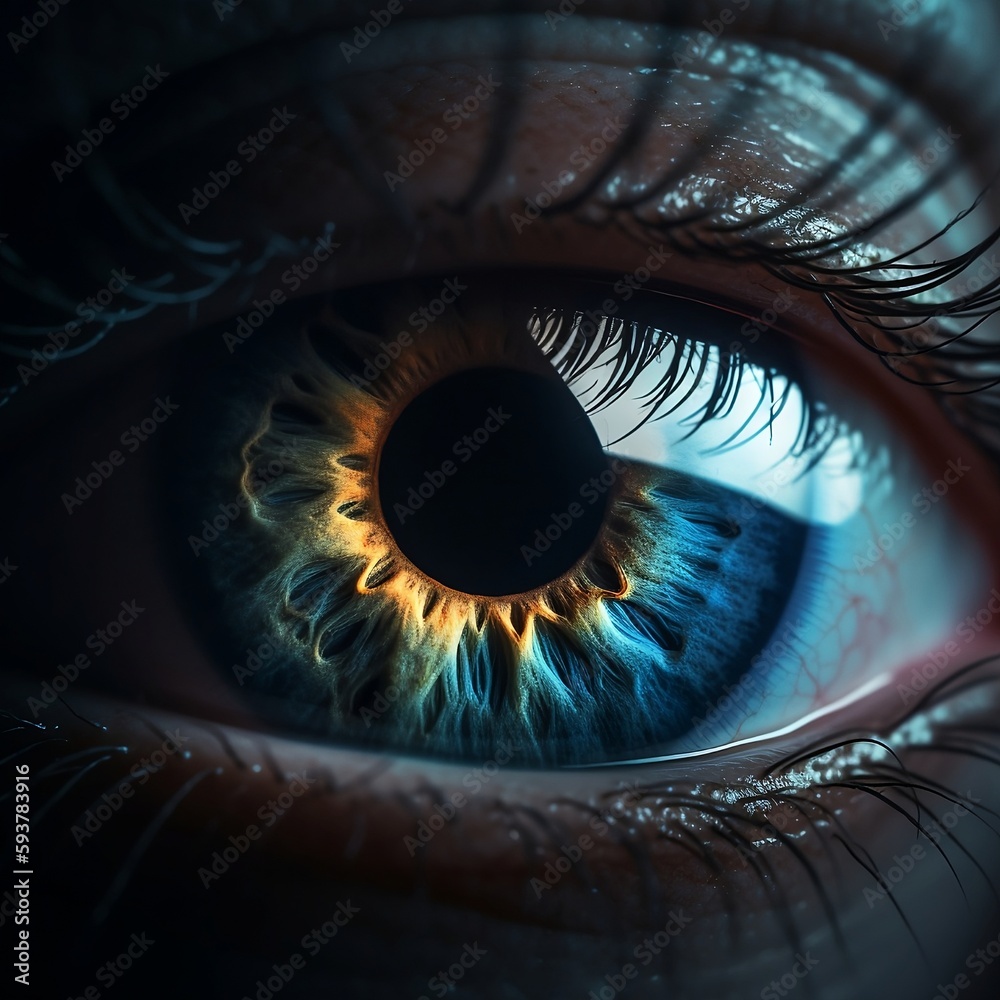 Farbpalette der Iris: Entdecken Sie die Vielfalt der Augenfarben Stock ...