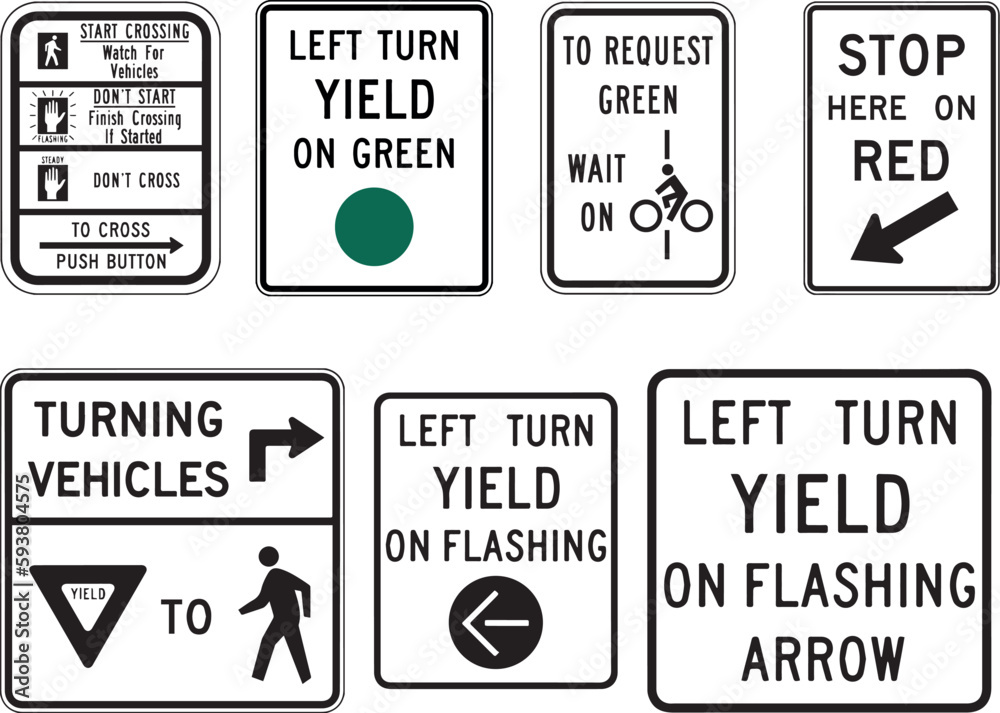 R10 series- Traffic signal Icon SVG -Vector Symbol Commercial ...