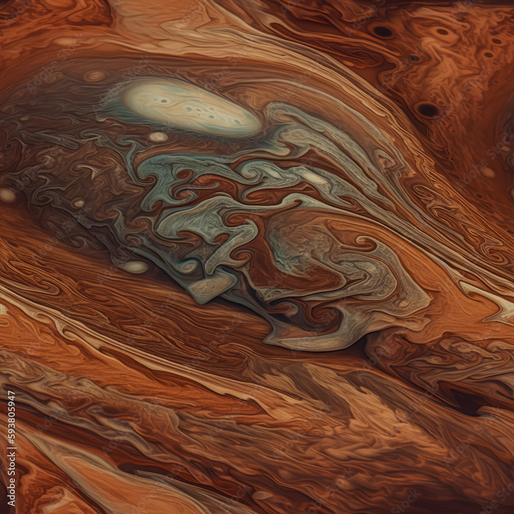 Jupiter Surface Seamless image depicts the planet's abstract and ...