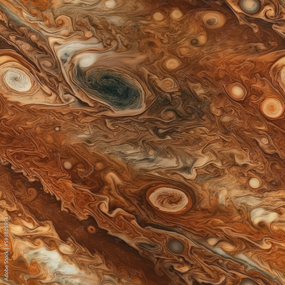 Jupiter Surface Seamless image depicts the planet's abstract and ...