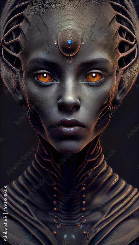 An alien, cyborg, robot, that comes from another world light years away ...