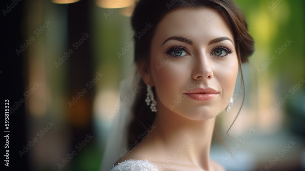Fictional person, closeup illustration of wedding photo of Italian ...