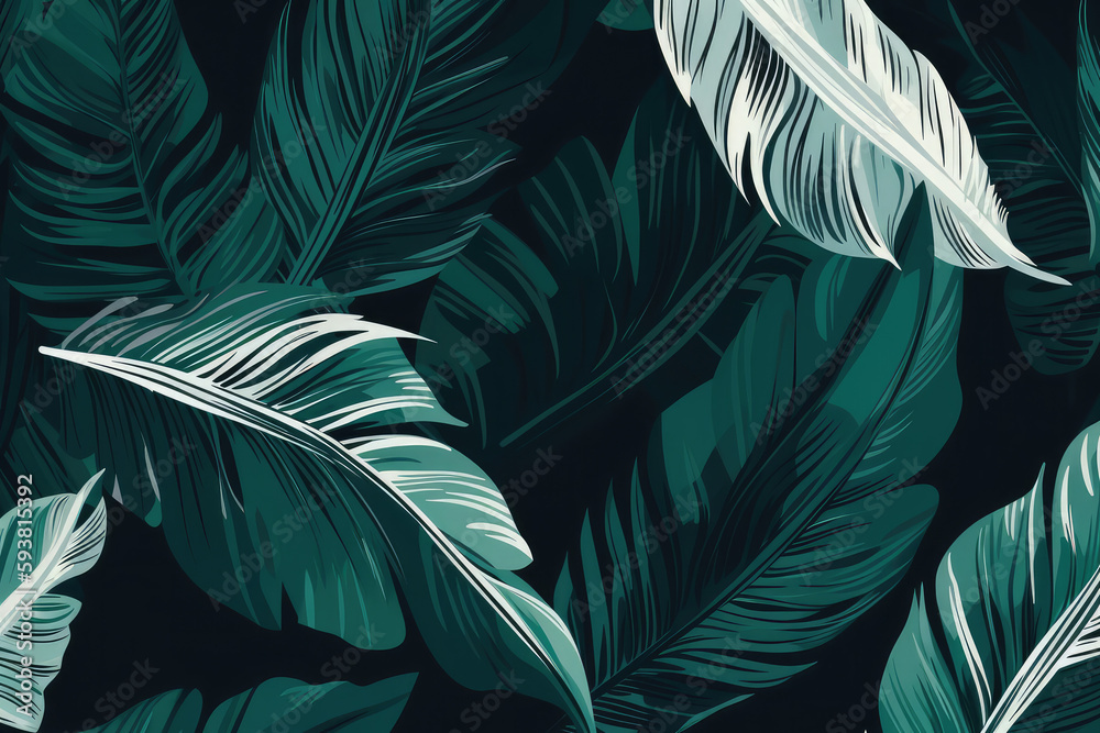 For use in fabrics, graphics, and crafts, a continuous pattern of brush ...