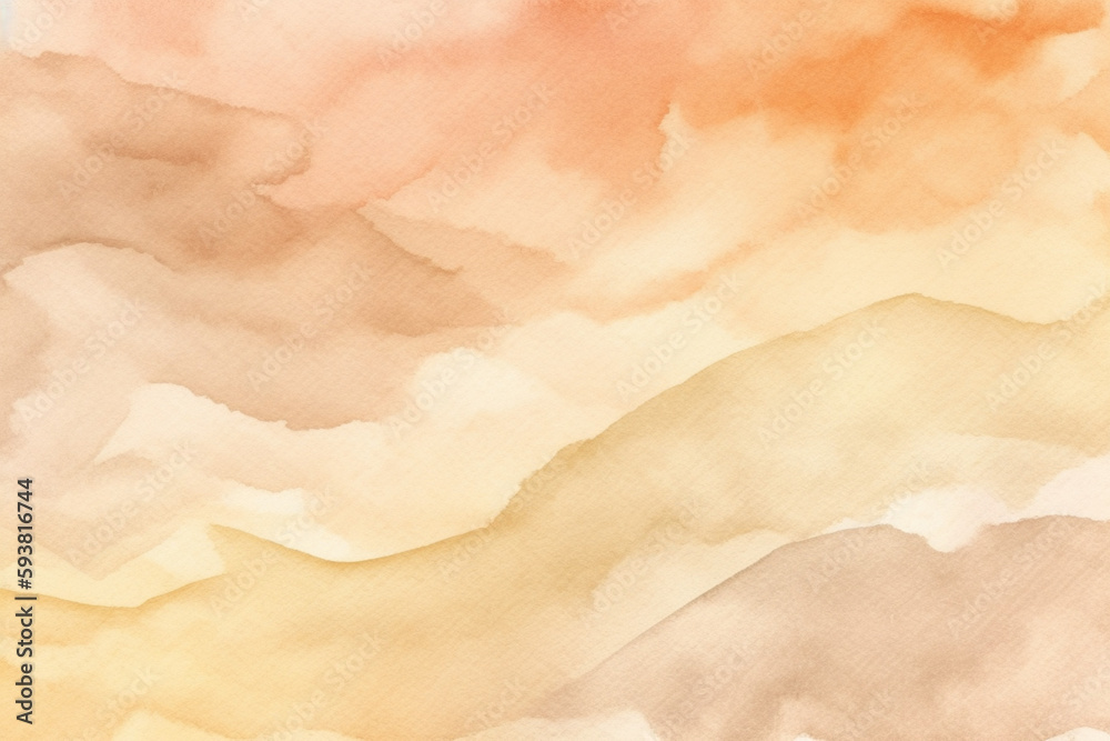 cream background with watercolor Stock Illustration | Adobe Stock