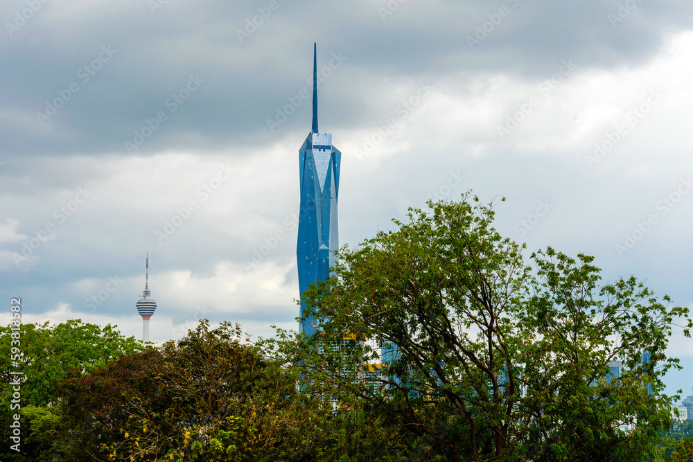 Kuala Lumpur, Malaysia - March 12, 2023: New Malaysian Skyscraper ...