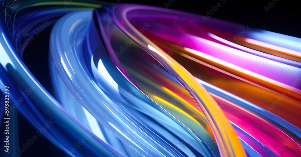 Dynamic effect curves of beam stream stripes.Flowing or network field ...