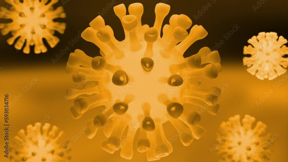 Yellow and red background with virus. Design. A rich shade background ...