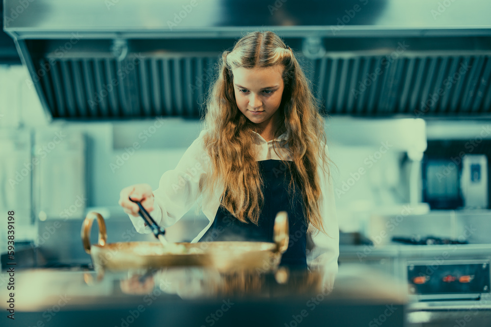 In culinary school, teenager learn from real chefs how to make sorts of ...