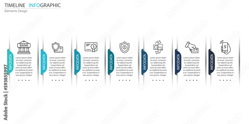Vector abstract element infographics timeline. Design for business ...