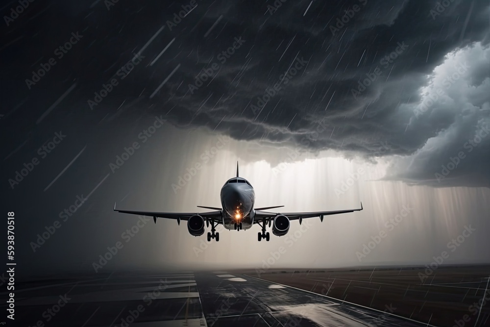 An airliner in a thunderstorm is a dangerous and unsettling situation ...