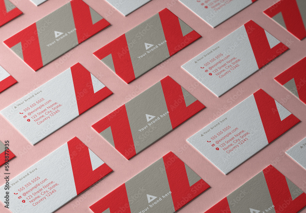 Minimal Professional Business Card Layout Stock Template | Adobe Stock