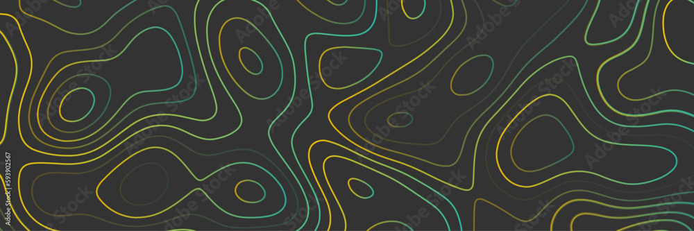 Black and colorful abstract background vector, Abstract topographic ...