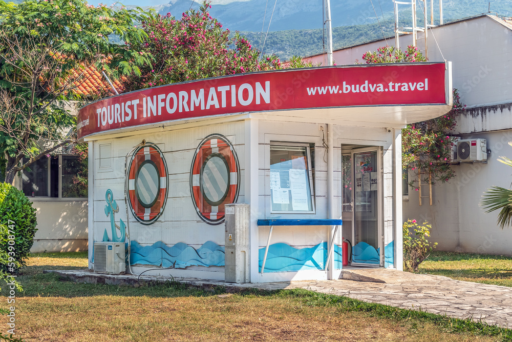 Foto de Budva, Montenegro - June 17, 2021: Visitor center in Budva ...