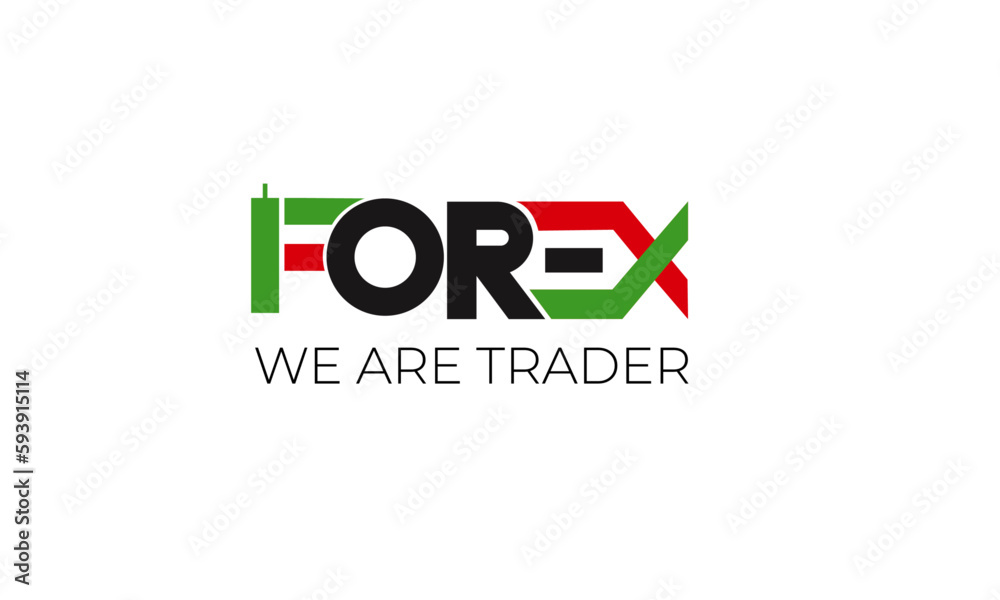 Logo candlestick trading chart analyzing in forex Stock Vector | Adobe ...