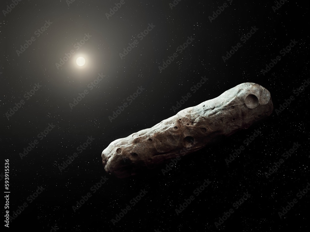 Oumuamua is the first interstellar asteroid. Cosmic body of an ...