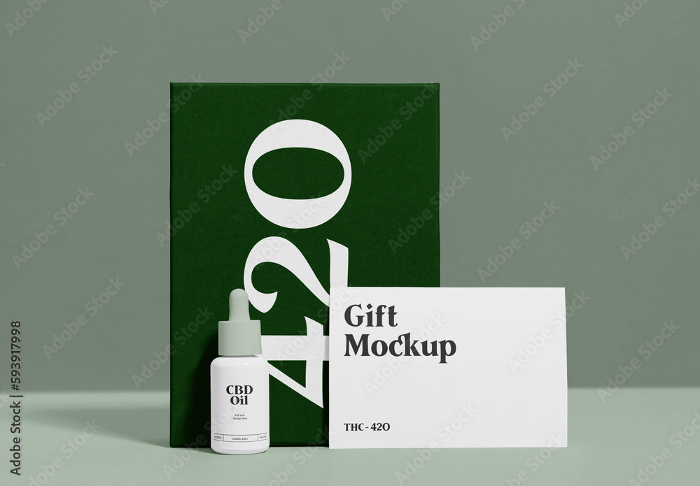 Gift Package Mockup Stock Template | Adobe Stock
