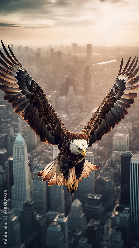 Bald eagle bird animal outdoor scene ultra-detailed macro photography ...