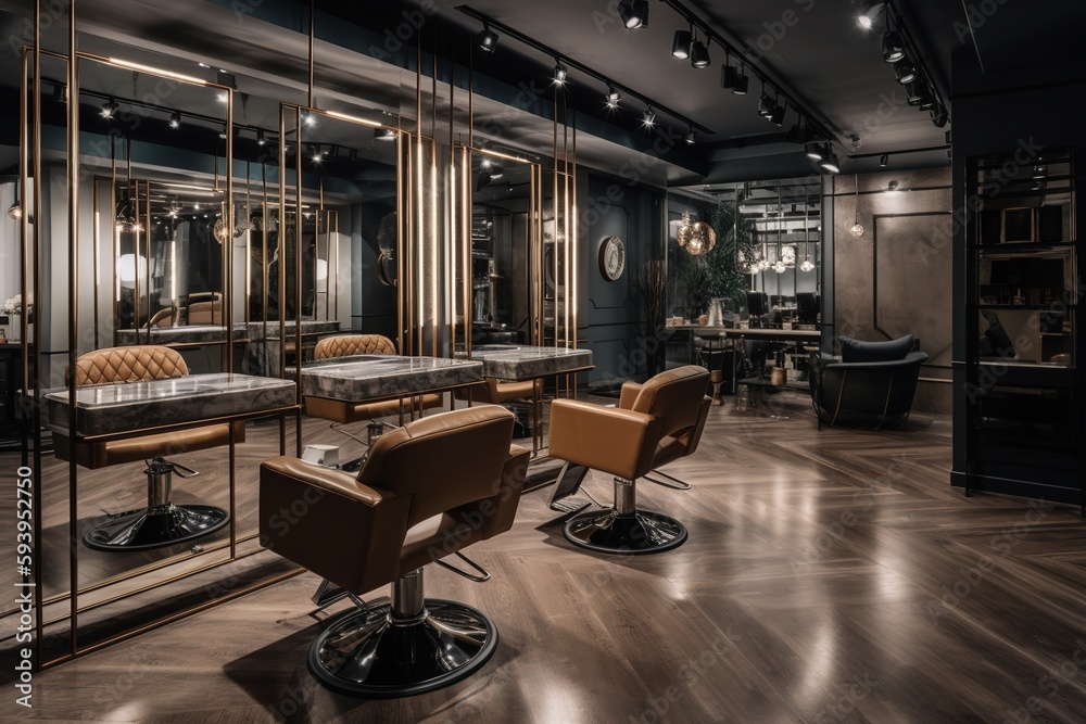barbershop barber shop interior, for haircuts, hairdresser's workplace ...