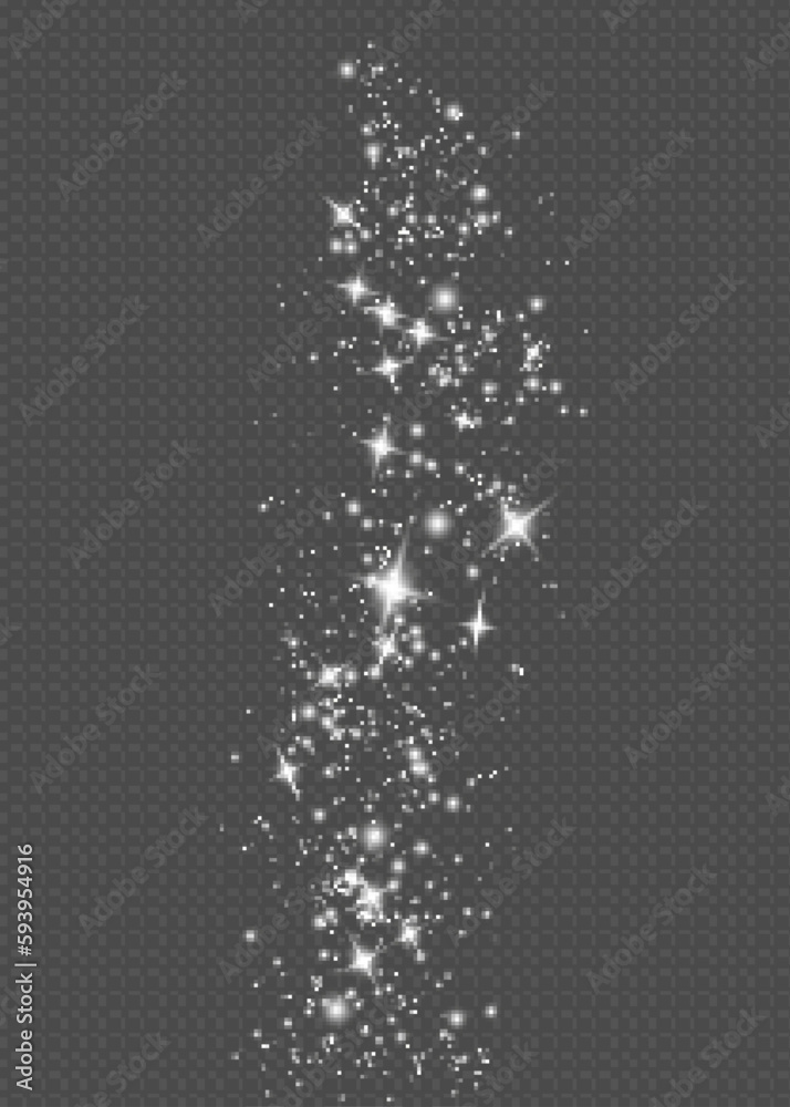 Sparkling shiny texture. Shiny particle effect. Silver glittering trail ...