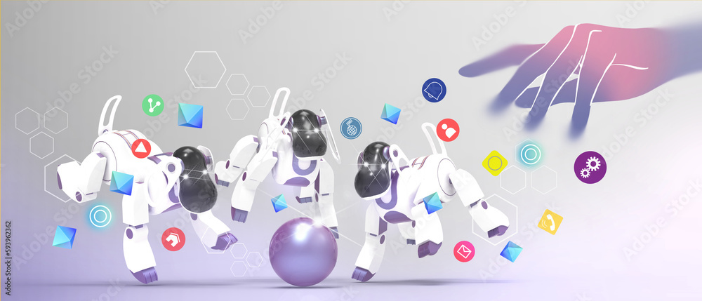 Metaverse robot dogs and digital pet technology with innovation of ...