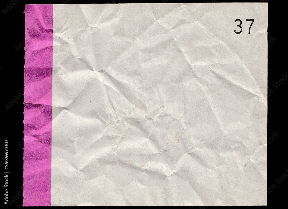 Ticket paper texture overlay for graphic design composition Stock Photo ...