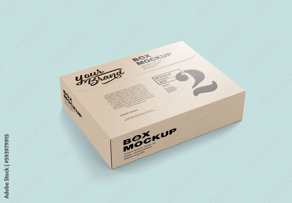 Delivery Box Mockup Stock Template | Adobe Stock