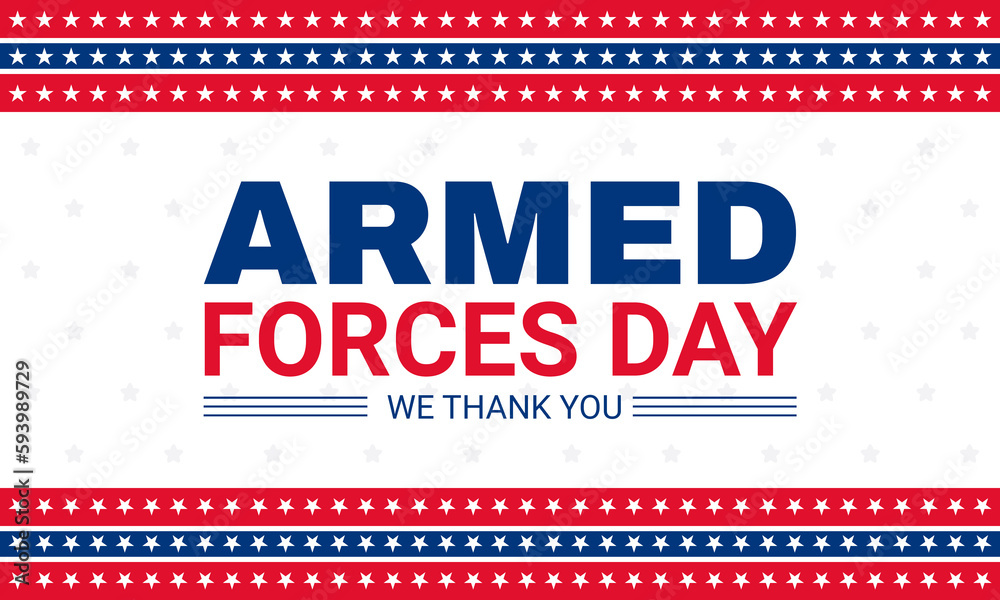 Armed forces day template poster design. We Thank You. Honoring the Sacrifices of Our Armed ...