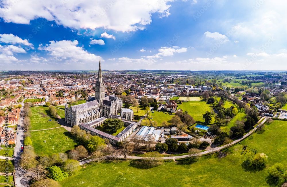 Salisbury Cathedral Aerial