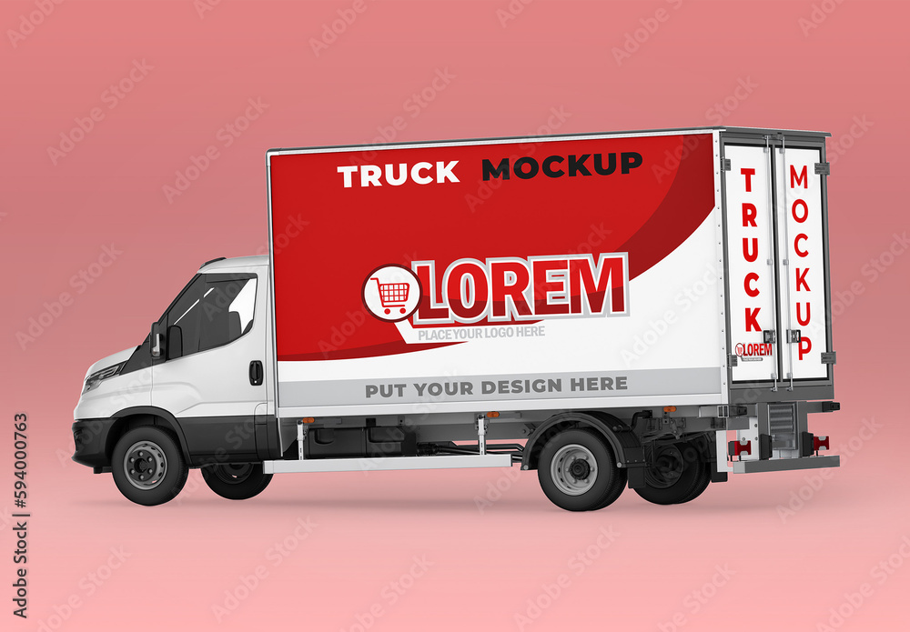 Truck Mockup Stock Template | Adobe Stock