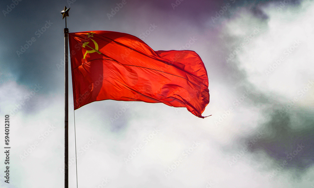 ussr flag. Flag of the Soviet Union. Russia is trying to restore the ...