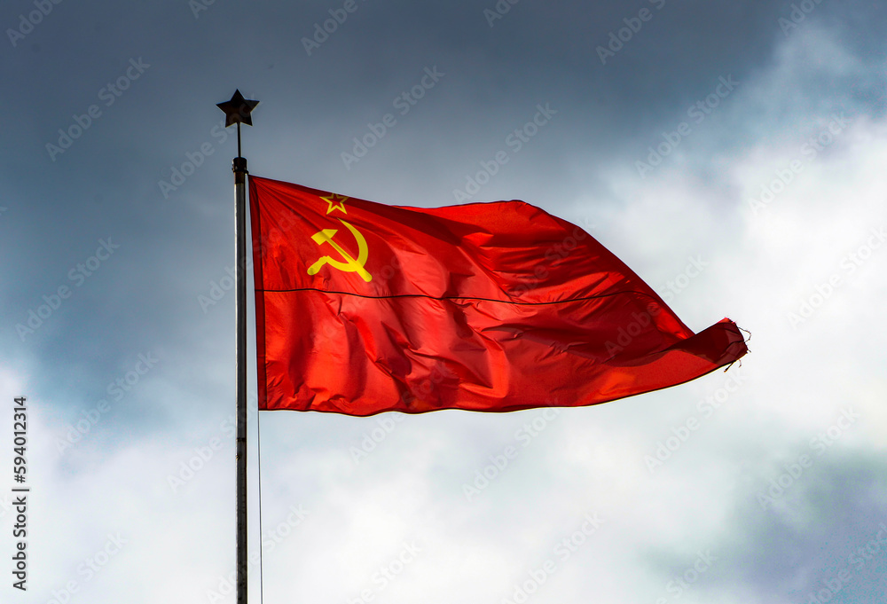 ussr flag. Flag of the Soviet Union. Russia is trying to restore the ...