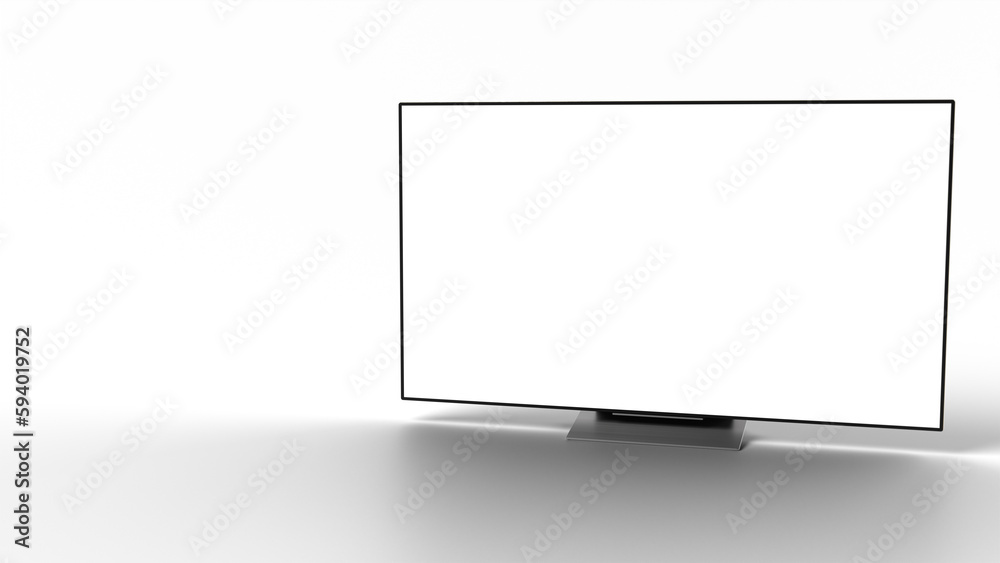 smart TV isolated with transparent screen and transparent background ...