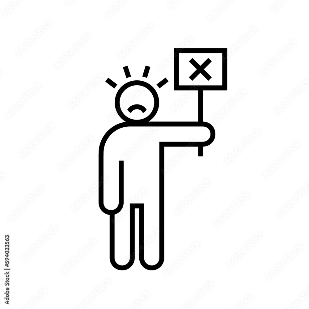 My fault icon, pictogram. Acknowledgement of a mistake. vector de Stock ...
