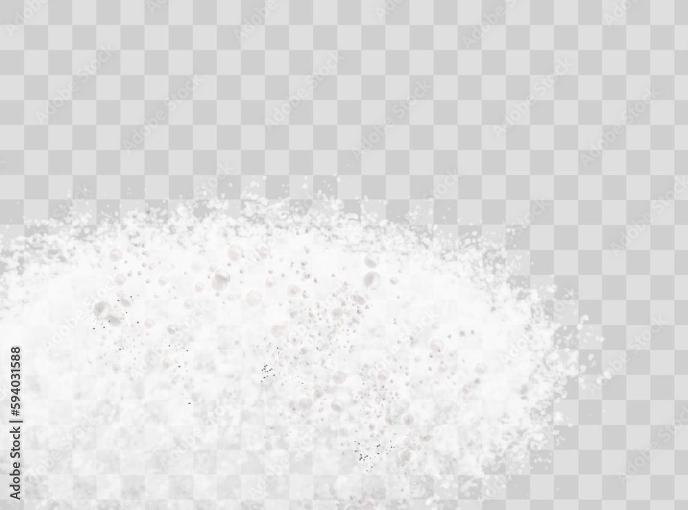 Beer foam isolated on transparent background. White soap froth texture ...